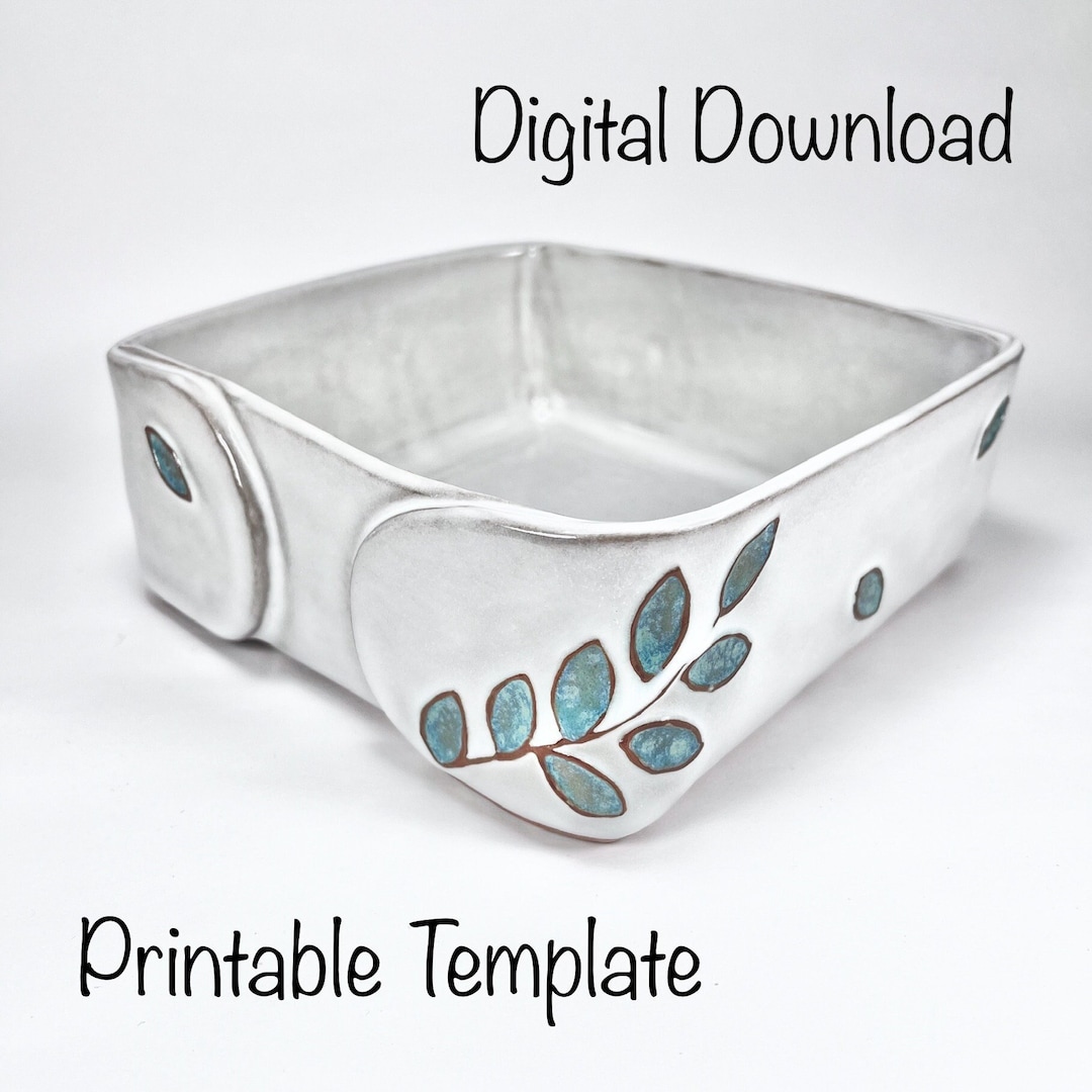 DIY Pottery Casserole Template: Slab Building Guide (PDF Download) - Etsy