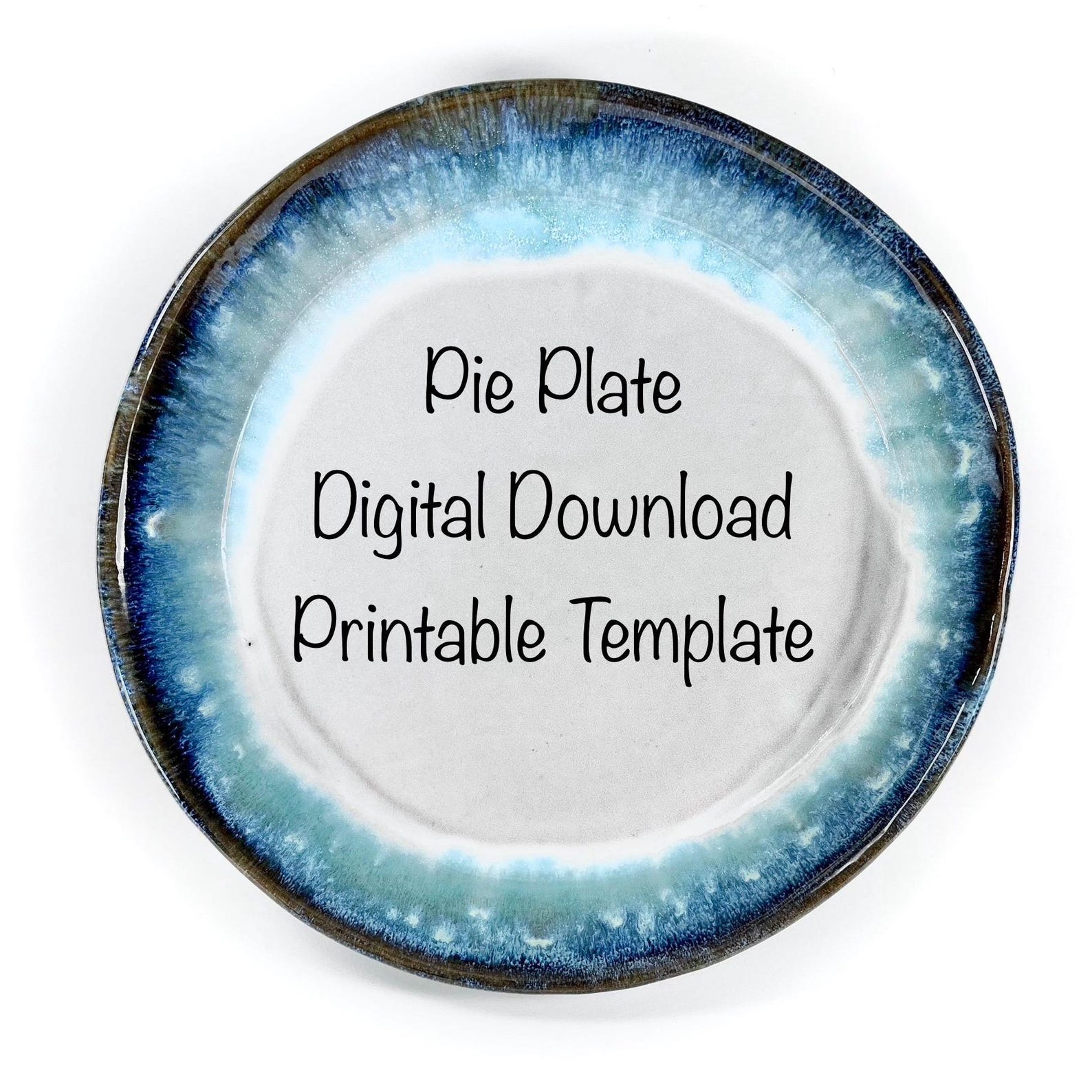 Pottery Pie Plate Template: DIY Ceramic Pie Dish Pattern (digital ...