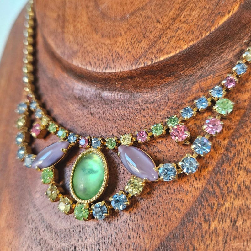 Juliana Rhinestone Necklace - Etsy