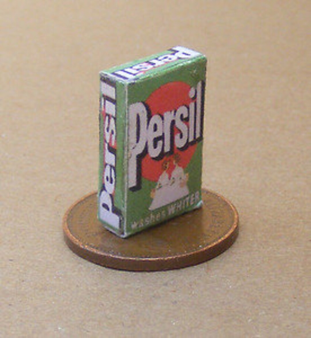1:12 Scale Persil Soap Powder Packet Dolls House Miniature Kitchen ...