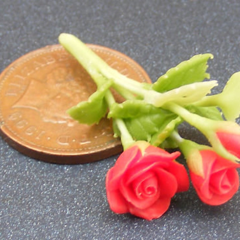 Miniature Red Rose - Etsy