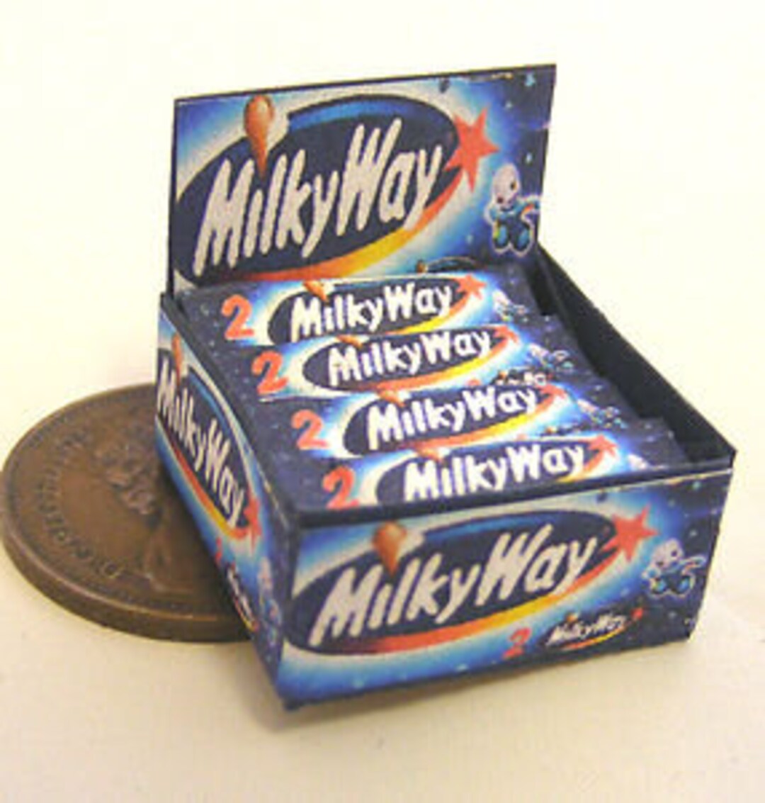 1:12 Scale Display Box of Milky Way Packets Dolls House Miniature ...