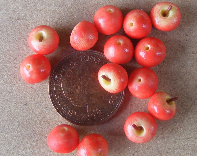 1:12 Scale Set of 10 Red Delicious Apples Dolls House Miniature Food ...