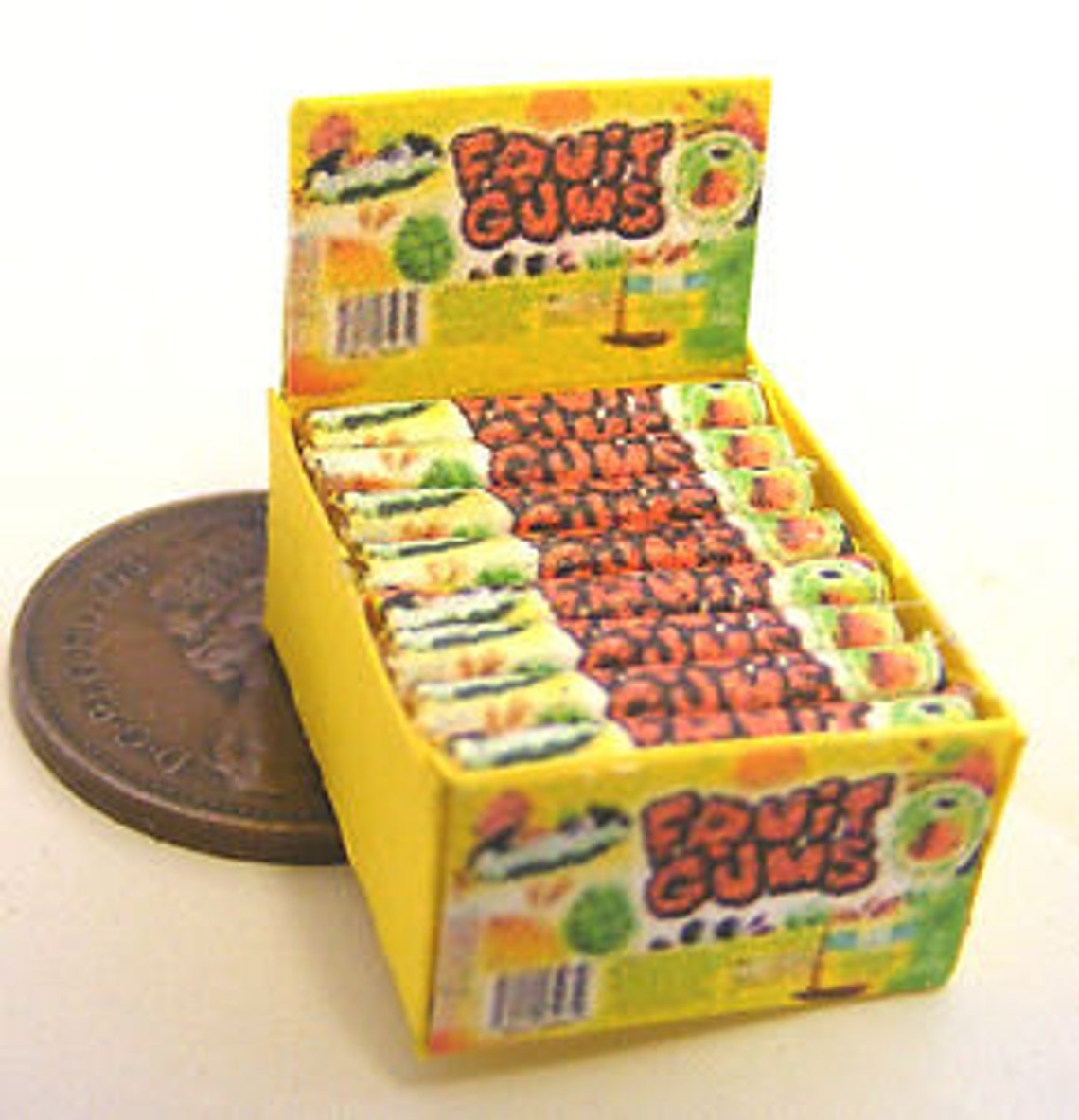 A Display Box Of Fruit Gums Packets Dolls House Miniature | Etsy