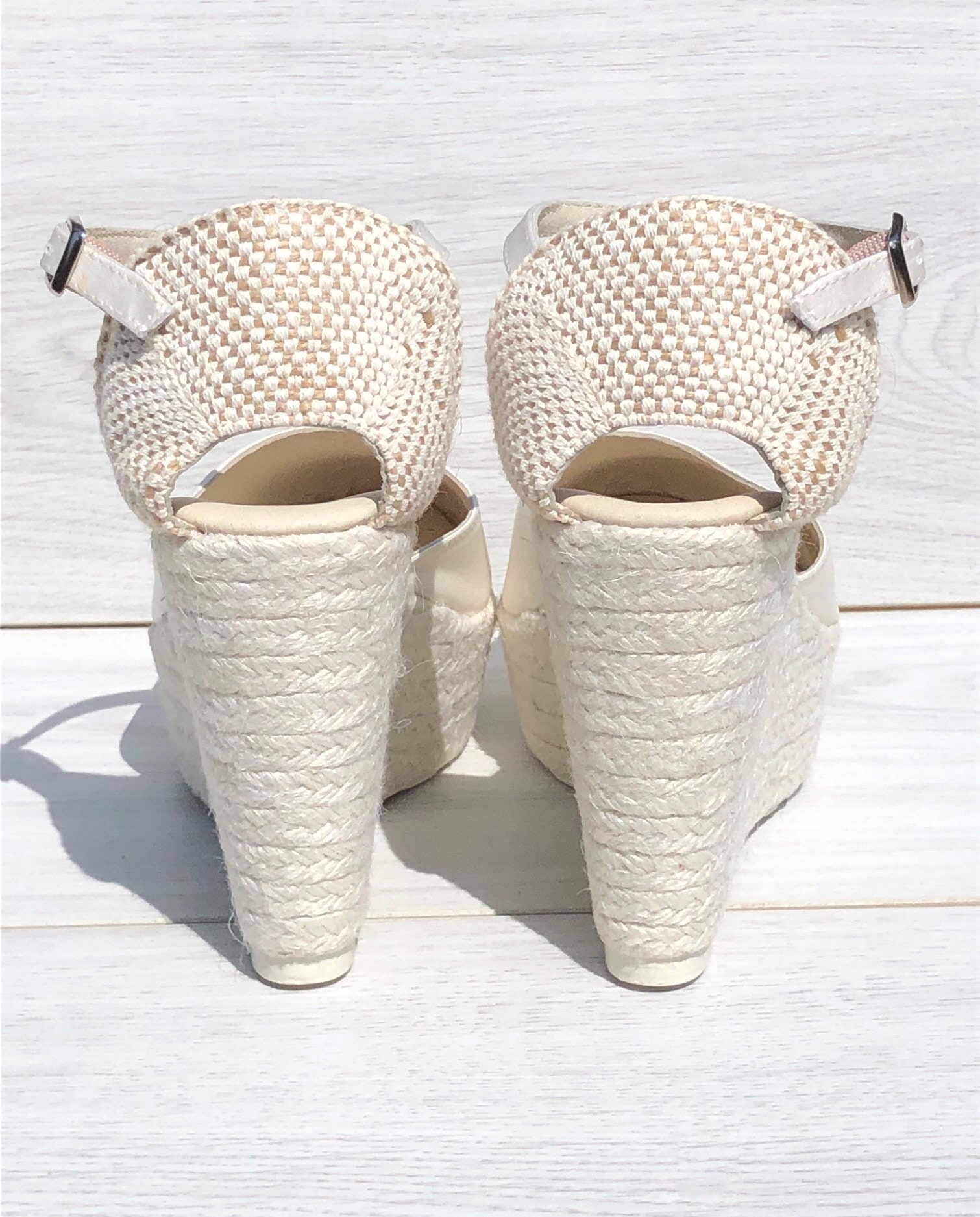 PARIS Boho SATIN Platform Wedding Wedges Espadrilles Bridal | Etsy