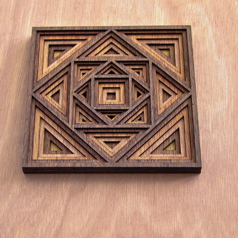 Wood Squares Wall Art - Etsy