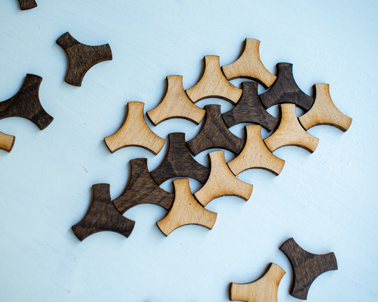 Triangle Circle Tessellation Puzzle Wooden STEM Art Toy - Etsy