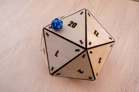 DIY Kit - Build Your Own Huge d20 - 20 Sided Dice Kit — Trapezio's Trinkets