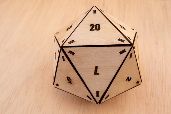 DIY Kit - Build Your Own Huge d20 - 20 Sided Dice Kit — Trapezio's Trinkets
