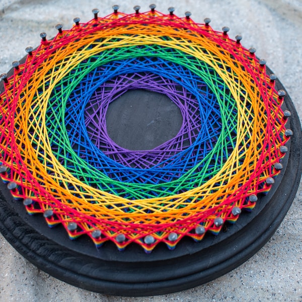 String Art Rainbow - Etsy