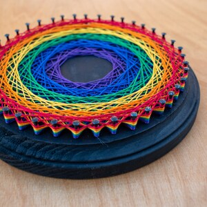 String Art Rainbow Geometric Circle Wall Art - Etsy