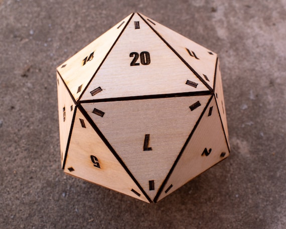DIY Kit - Build Your Own Huge d20 - 20 Sided Dice Kit — Trapezio's Trinkets