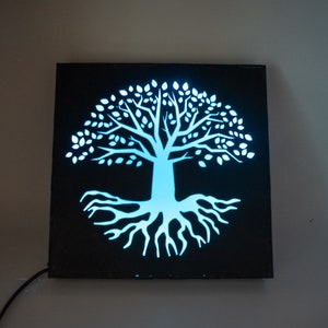 Tree of Life LED Lightbox Night Light - Etsy