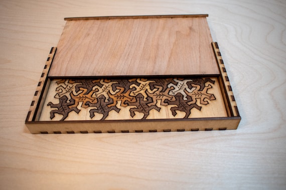 Escher Reptiles Tessellation Desk Toy / Math Inspired Fidget Puzzle ...