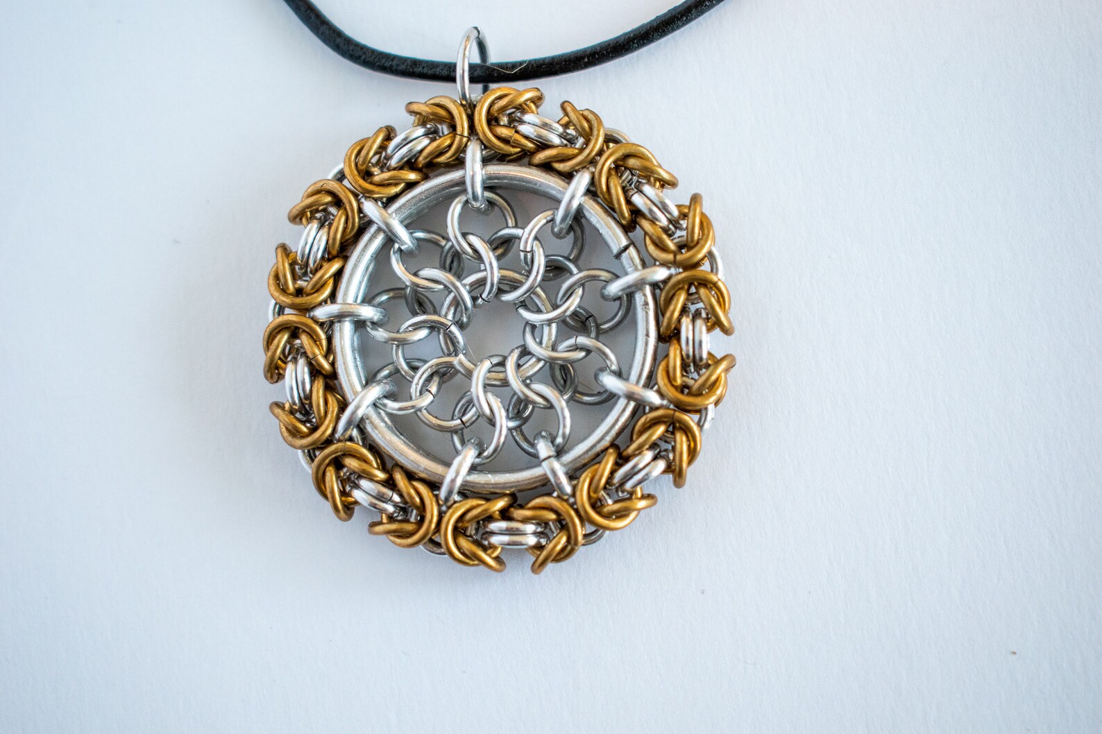 Byzantine Dreamcatcher Chain Mail Pendant Necklace - Etsy