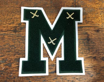 Varsity letter m | Etsy