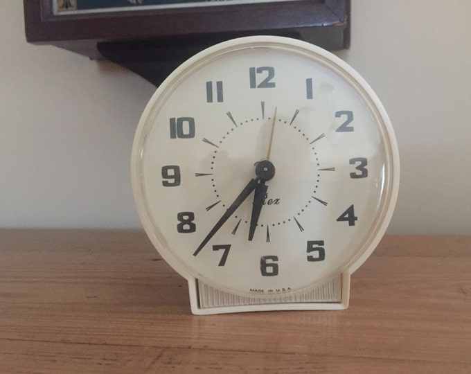 Westclox Rex Vintage Wide up Clock - Etsy