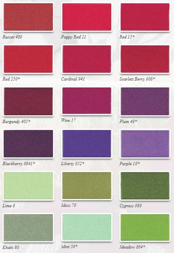 Double Satin Ribbon Berisfords 10mm FULL ROLL 20M | Etsy