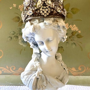 Heart Vintage Rhinestone Crown Small Crown for Statue 3 Inch - Etsy