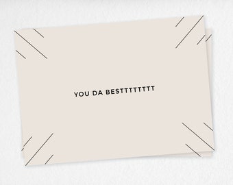 You Da Best Card - Etsy