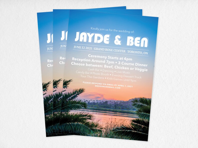 Festival Wedding Invite - EDM Invitation - Concert RSVP - Custom Design ...