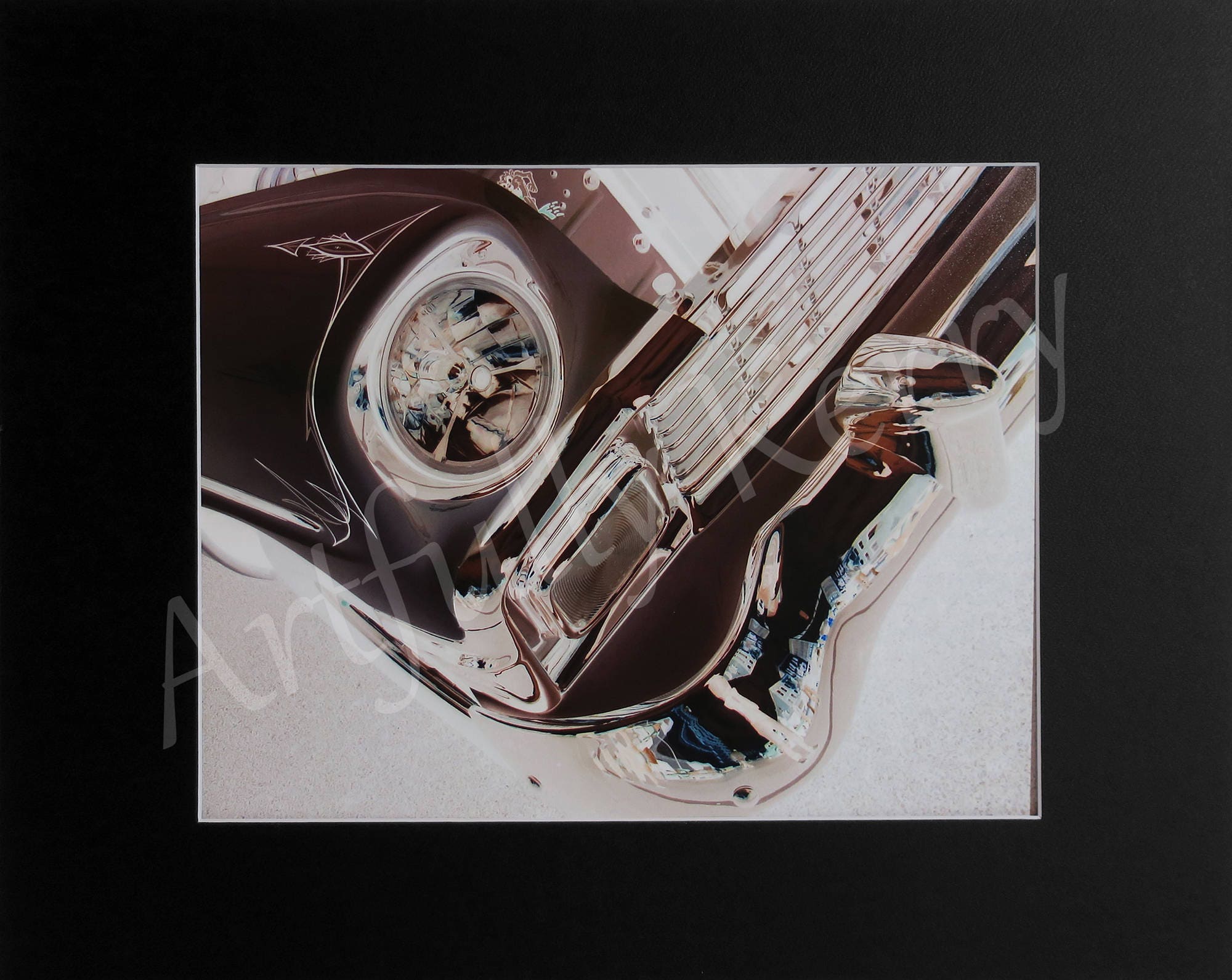 Classic Car Inverted Colors Photography Print 8x10 - Etsy