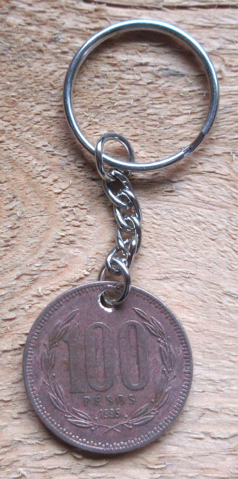 Chilean 100 Pesos 1995 Aluminum Bronze Coin Keychain for Men and Women ...