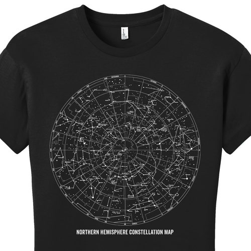Constellation Shirt Constellation Map Science Shirt Astronomy - Etsy