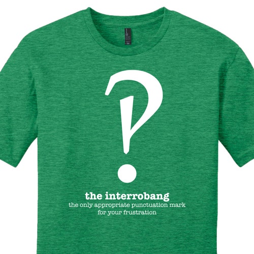Funny Interrobang Grammar Shirt Punctuation Shirt English | Etsy