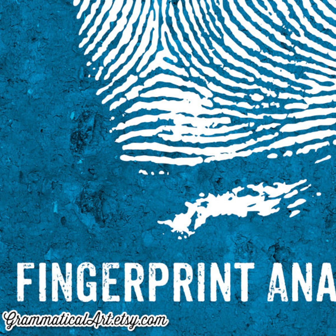 Forensic Science Poster Fingerprint Analysis Science Print | Etsy