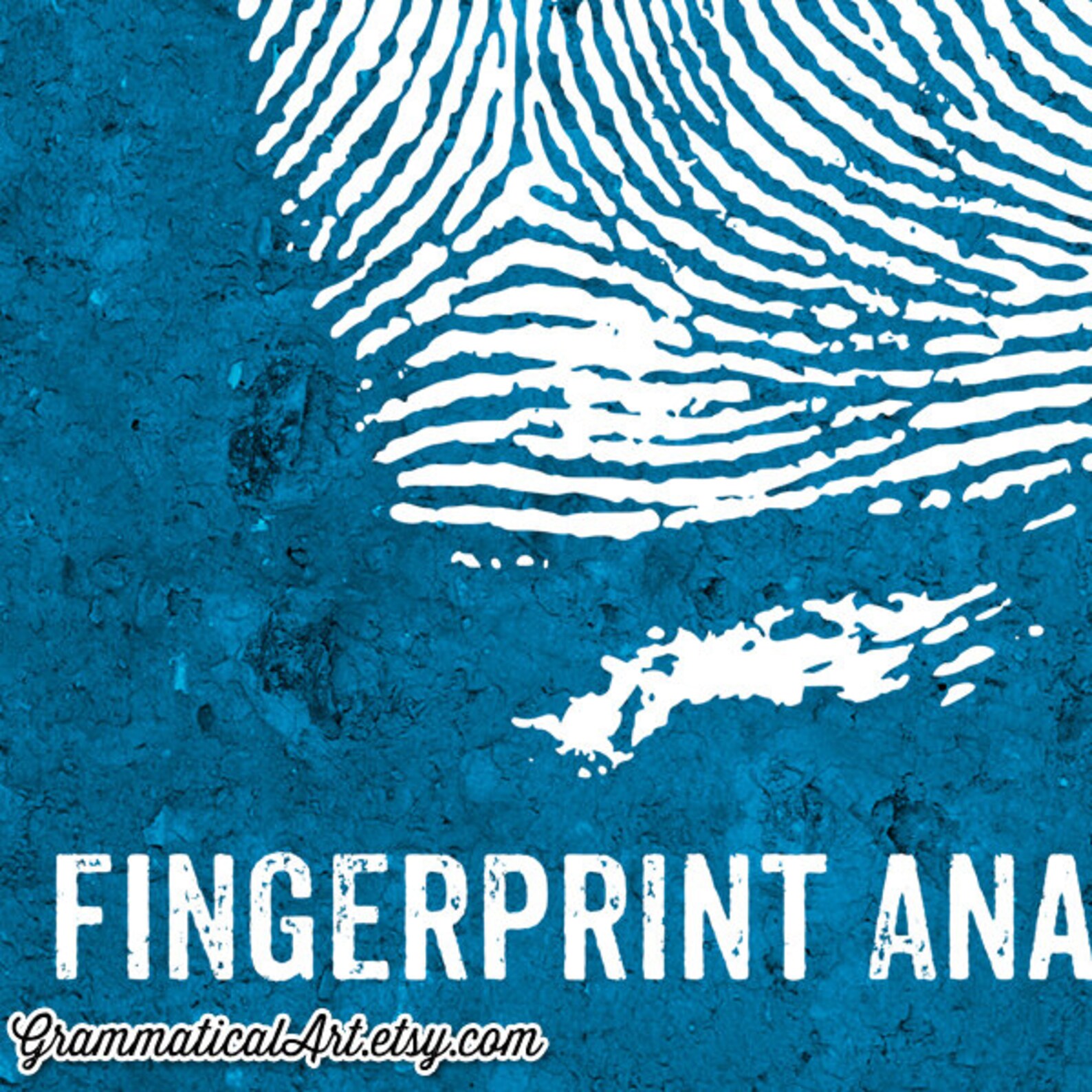 Forensic Science Poster Fingerprint Analysis Science Print - Etsy