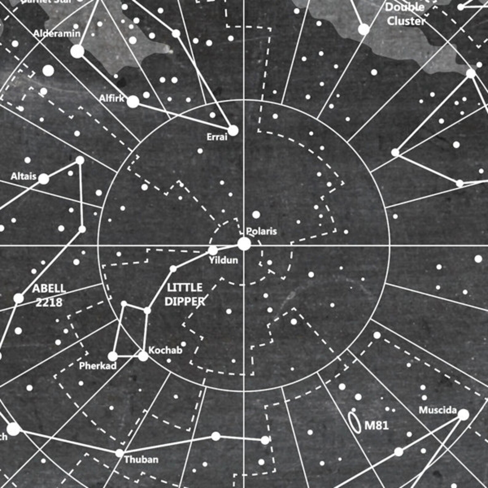 Constellation Print Constellation Map Stars Map Chalkboard Astronomy ...
