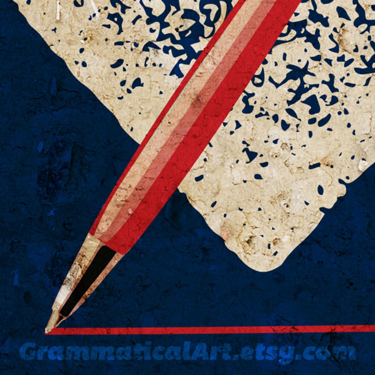 Teacher Red Pen Print Perfect English Gift Decor Gift Teacher - Etsy