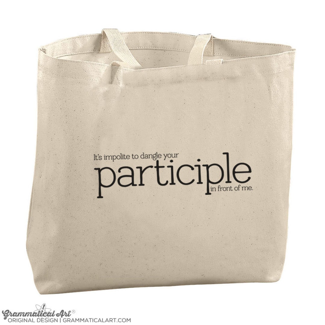 Witty Tote Bag Large Totes Beach Bags Canvas Tote Bag Grammar Tote ...
