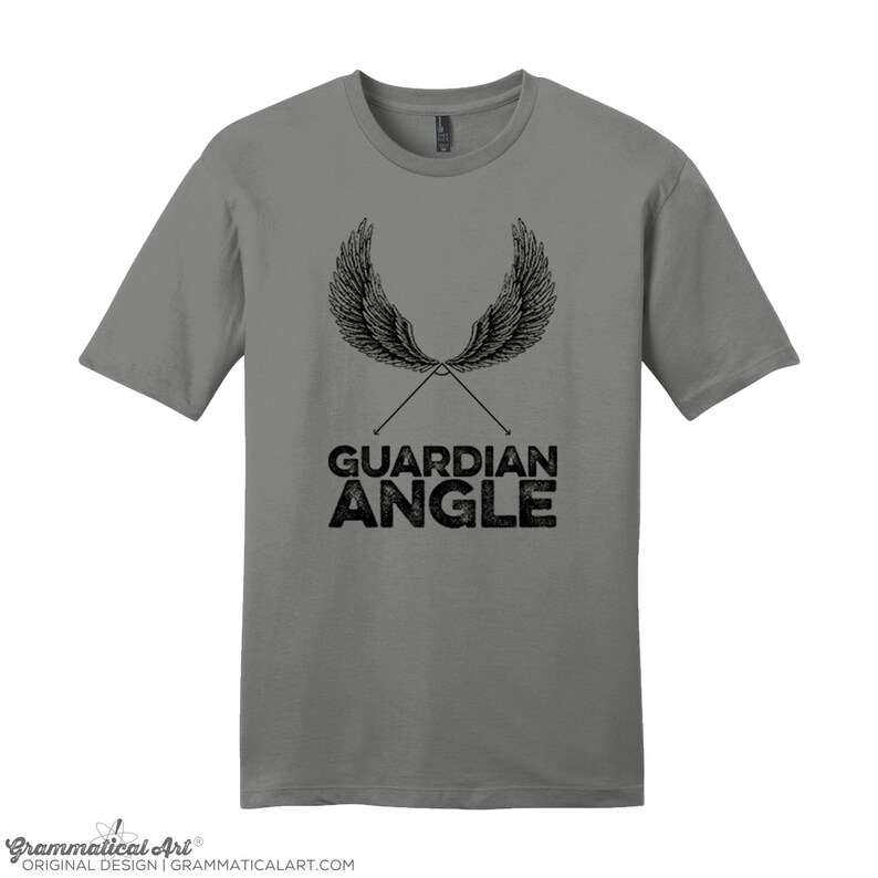 Graphic Tee Guardian Angle Hipster Shirt Funny English Teacher Gift ...