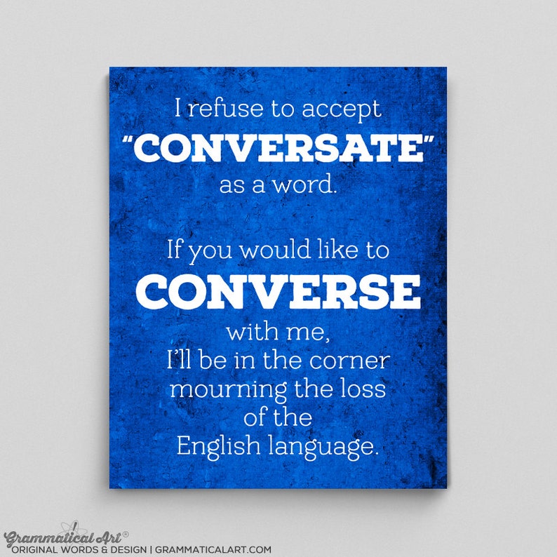 Editor English Teacher Gifts conversate is NOT a - Etsy