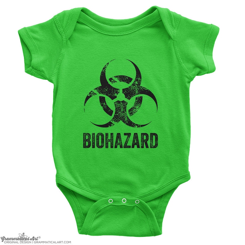 Baby Geekery Gifts Science Baby Biohazard Shirt Funny Baby Toxicology ...