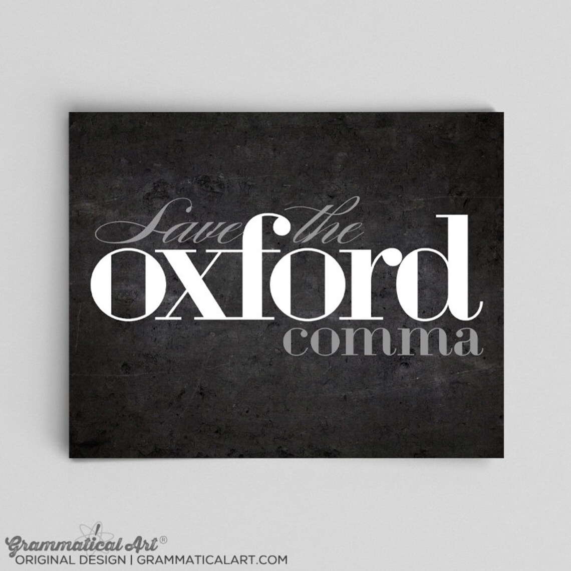 Oxford Comma Print Grammar Print for English Teachers Gift Teacher ...