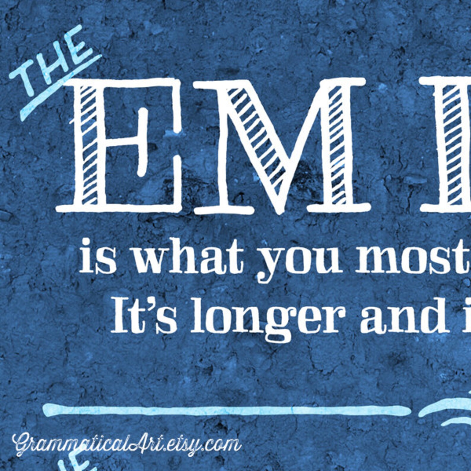 Typographic Print Em Dash En Dash Usage Grammar Poster English - Etsy