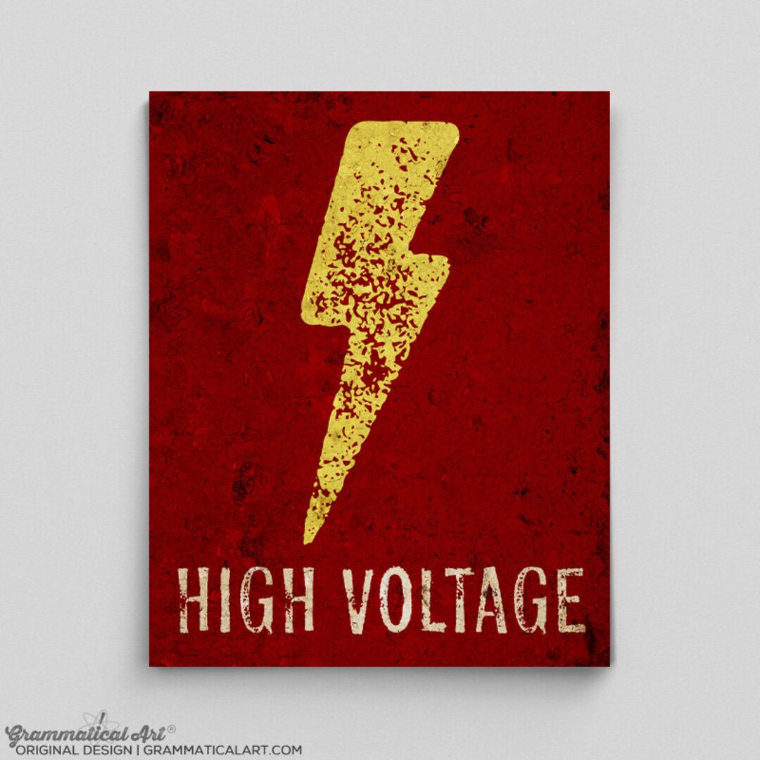 Science Print High Voltage Retro Poster Teacher Gifts for Teachers ...