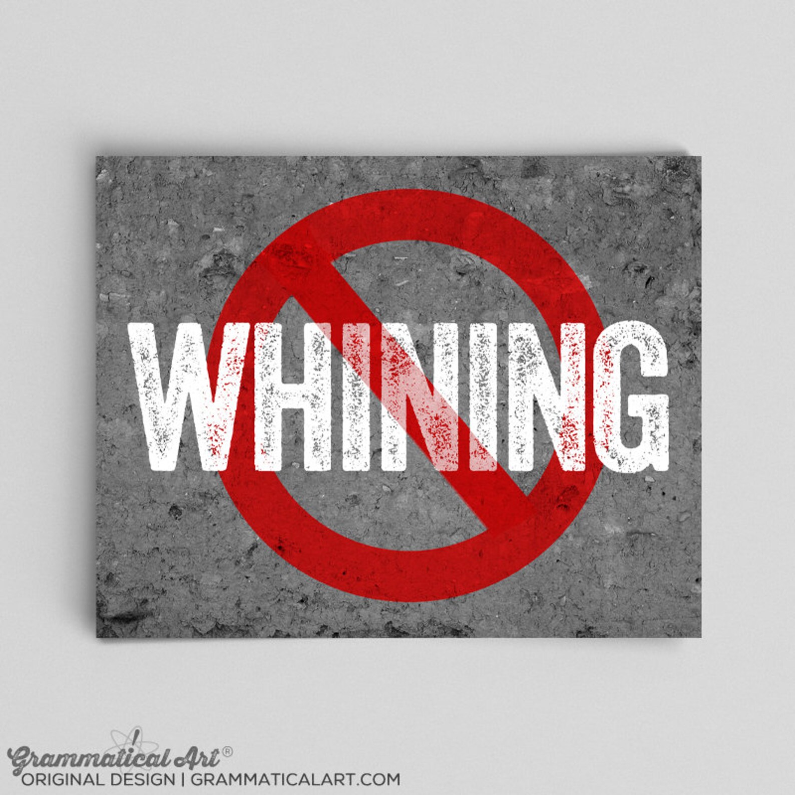 No Whining Poster No Whining Print Office Decor Stop Whining - Etsy Canada