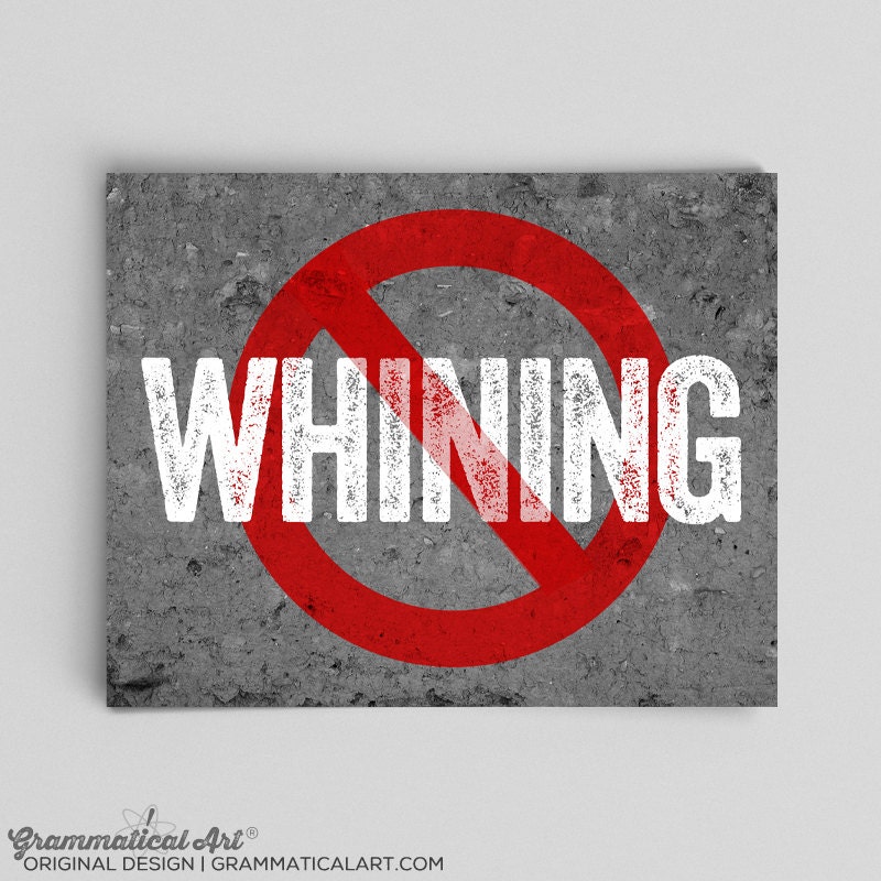 No Whining - Etsy