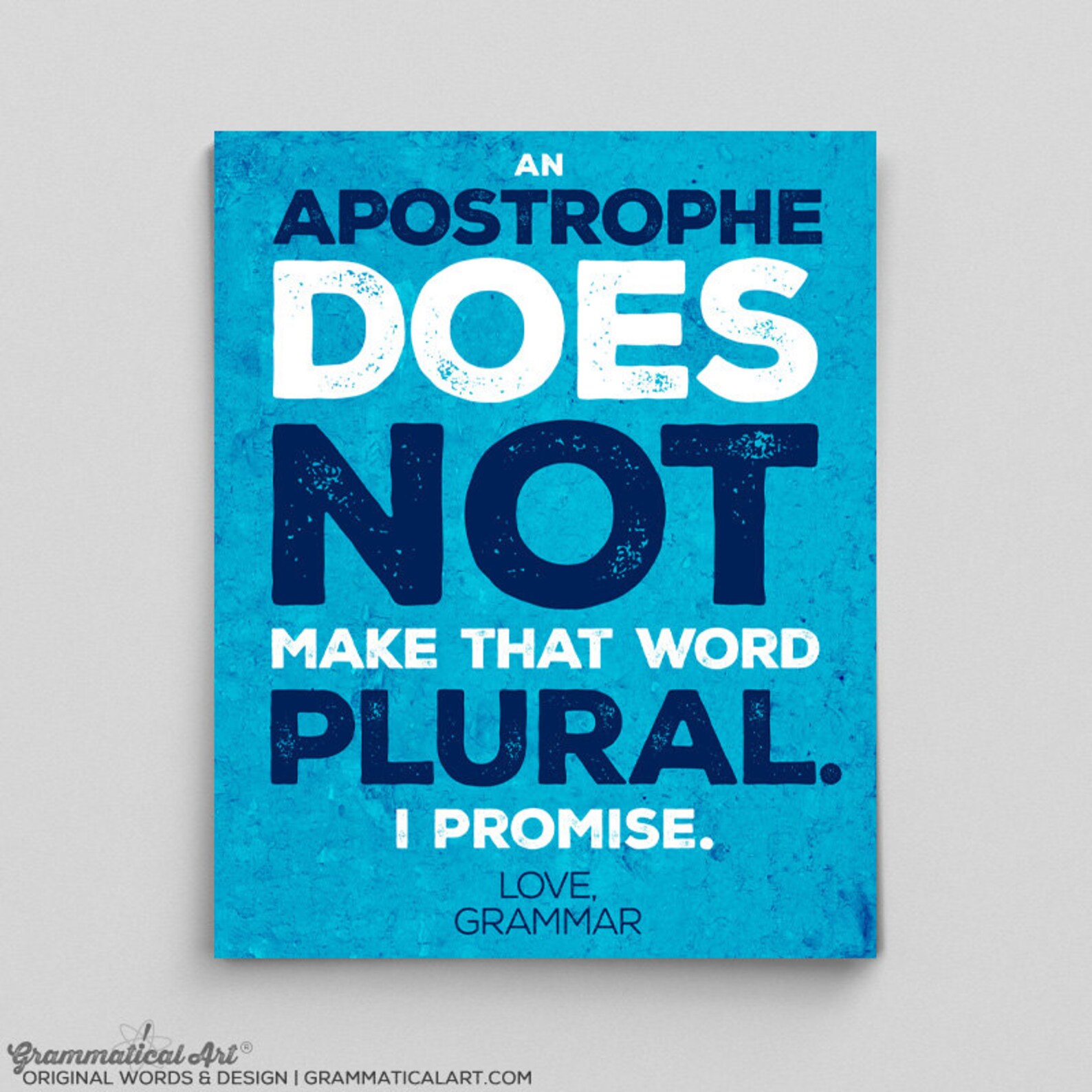 Grammar Apostrophe Punctuation Print Teacher Gifts for Teachers English ...