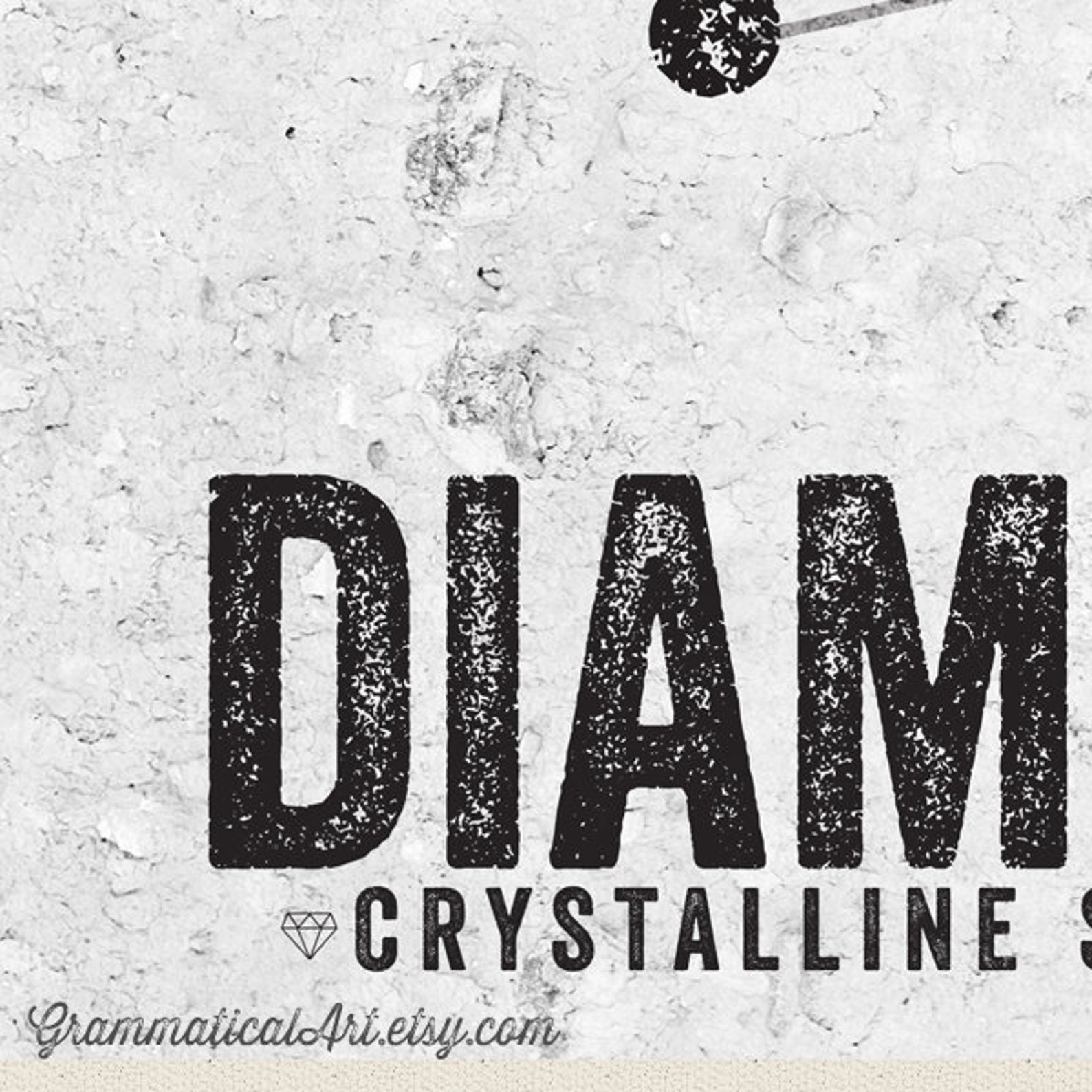 Xray Crystallography Diamond Print Crystalline Structure Science Print ...