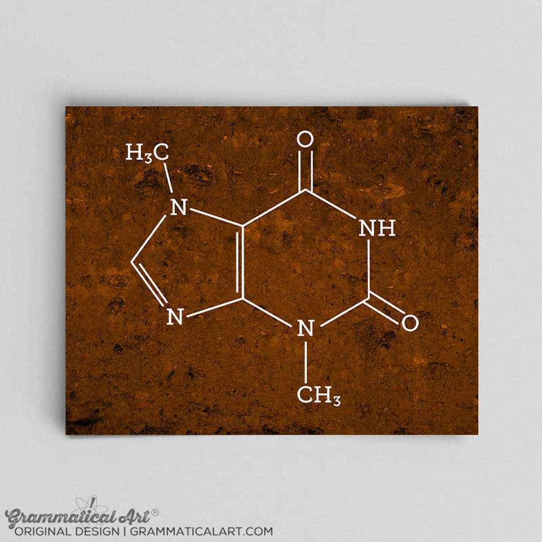 National Chocolate Day Chocolate Molecule Chemical Structure Print ...