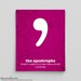 Typography Print Apostrophe Typography Poster Typographic Print Grammar ...