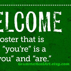 Printable Classroom Decor, Grammar Poster, Grammar Funny, Gifts for ...