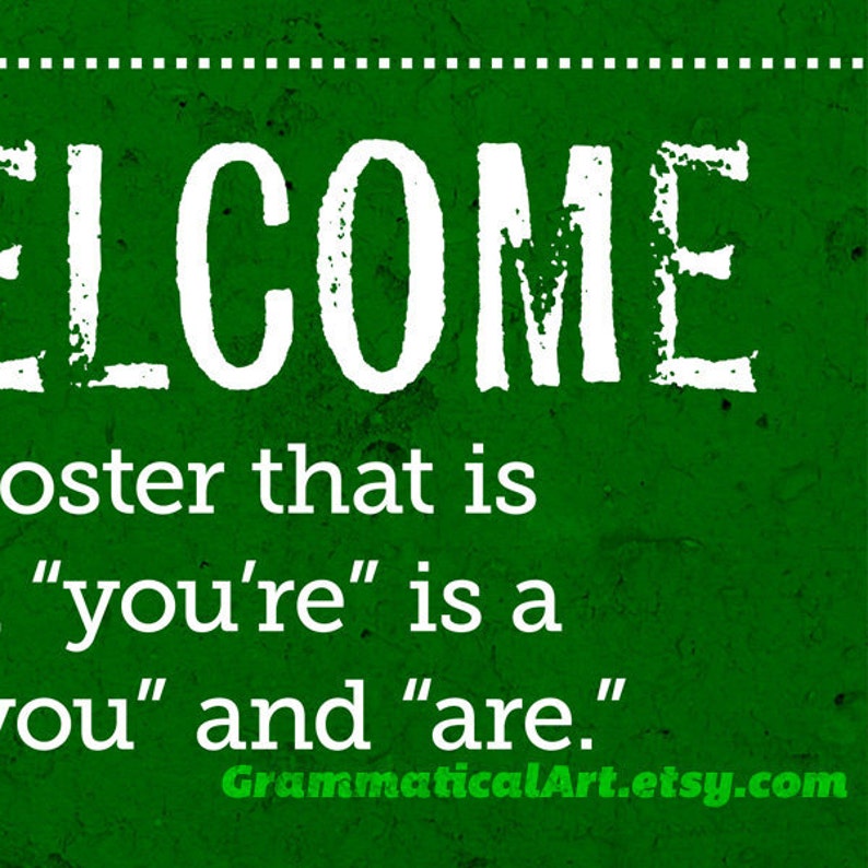 Printable Classroom Decor, Grammar Poster, Grammar Funny, Gifts for ...