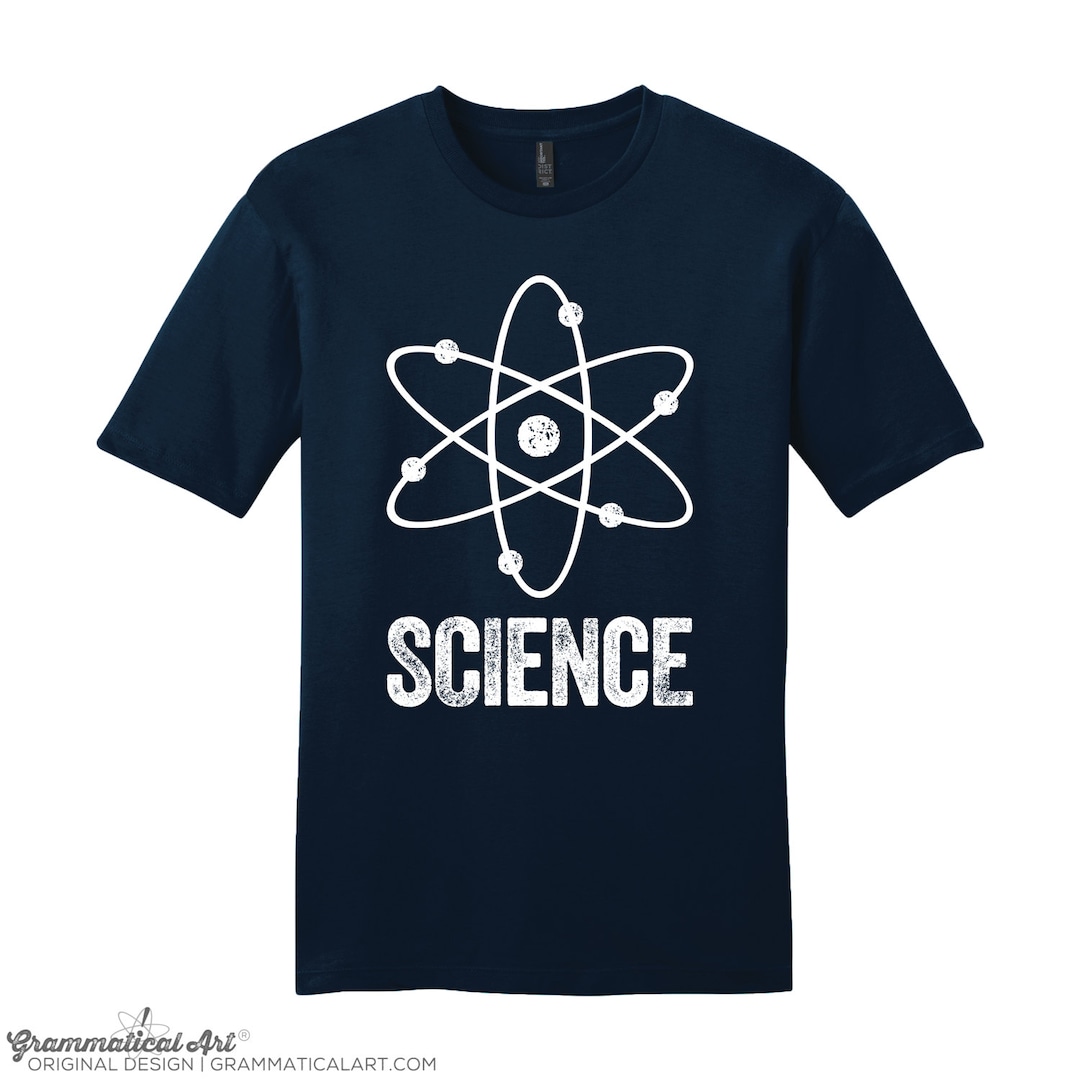 Men's Science Shirt Nerdy Science Geekery Bohr Model Science Shirt ...