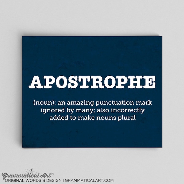 Punctuation Poster - Etsy